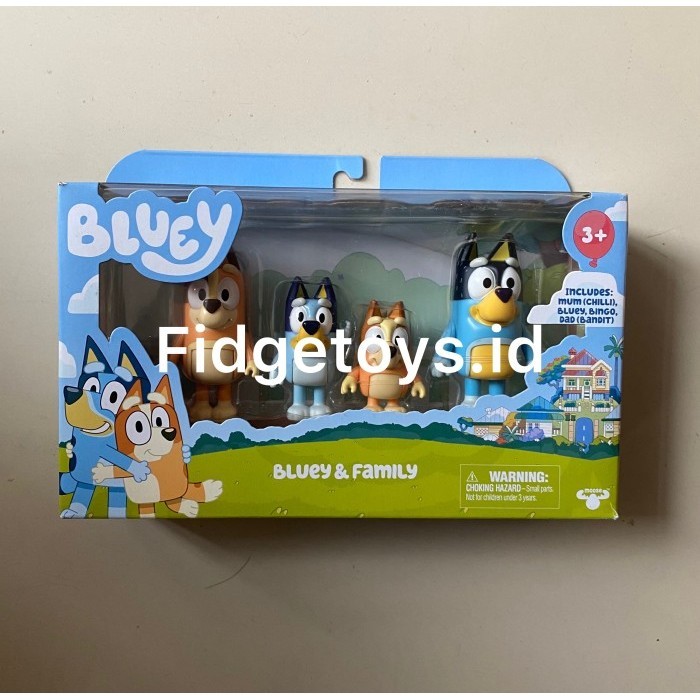 Jual Vincent Bluey and Family 4 Pack Poseable Figures | Shopee Indonesia
