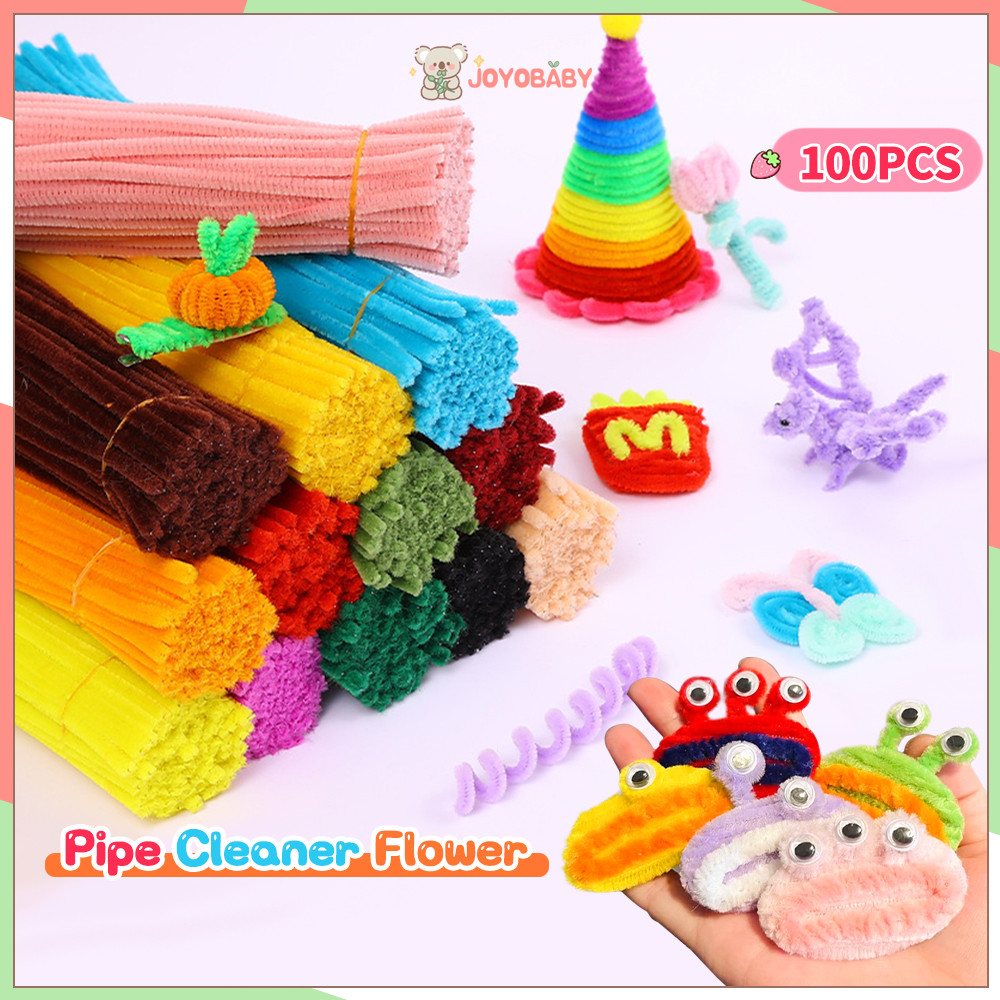 Jual JOYOBABY 100pcs/set Kawat bulu mercy Pipe Cleaner Twist Stick Pipe ...