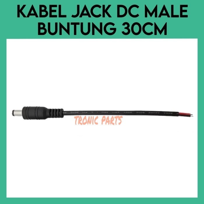 Jual Kabel Jack DC Male Buntung Power Cable CCTV Arduino Adaptor 30Cm ...