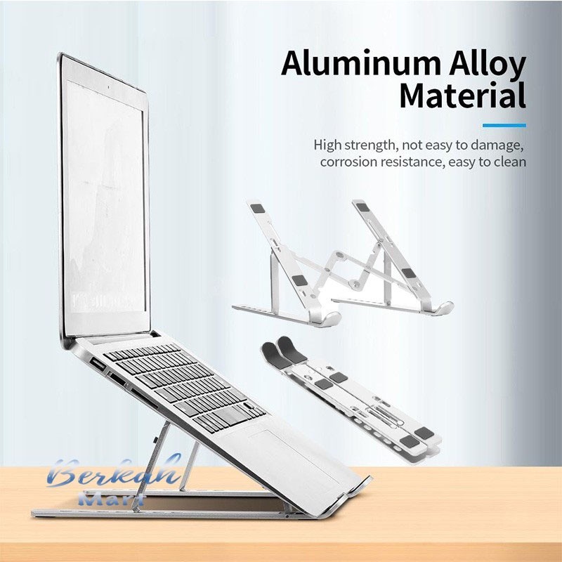 Jual DESKTOP STAND FULL BESI UNTUK LAPTOP NOTEBOOK STAND IPAD STAINLESS ...
