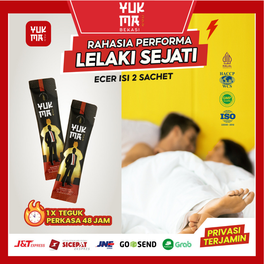 Jual Yukma Jamu Kuat Pria Tahan Lama Suplemen Perkasa Sachet 2 Pcs ...