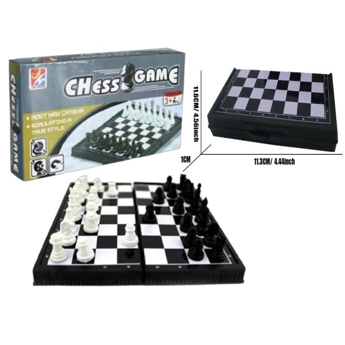 Jual Papan Catur Magnet Lipat / Folding Magnetic Chess Board Saku S1102 ...