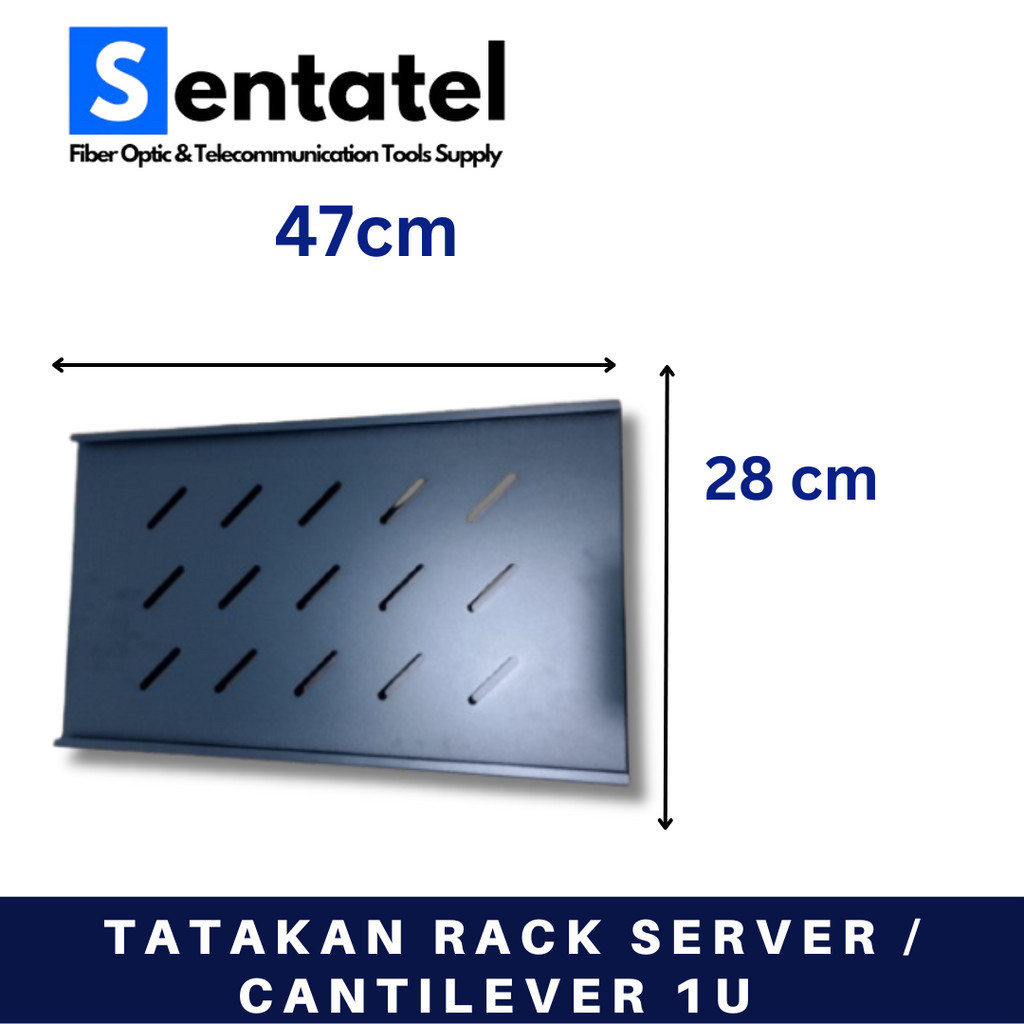 Jual TATAKAN WALLMOUNT RACK SERVER / CANTILEVER 1U / SHELF RACK 19 INCH ...
