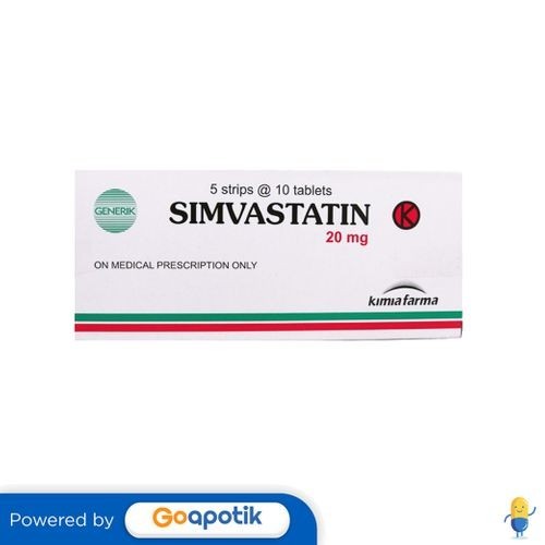 Jual Simvastatin 20 Mg Kimia Farma Box 50 Tablet | Shopee Indonesia