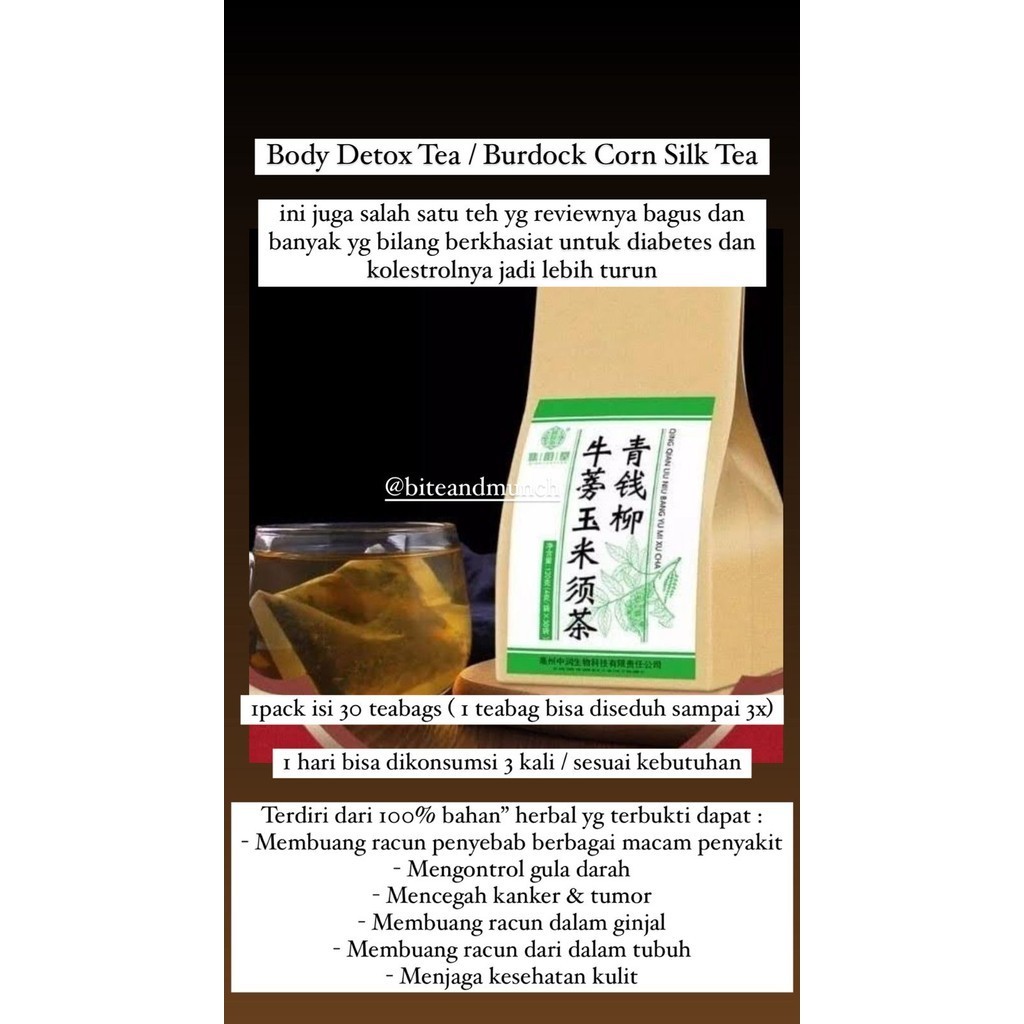 Jual Cheng Woh Detox Tea / Burdock Corn Silk Tea teh kolestrol diabetes ...