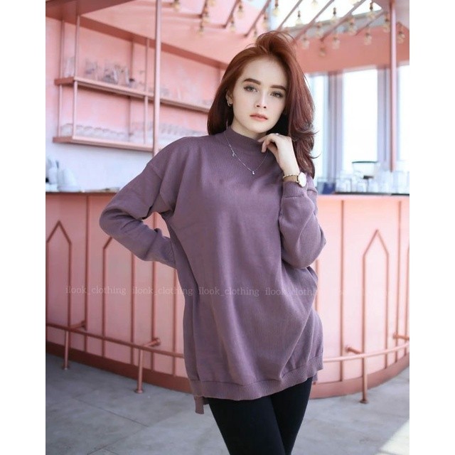 Jual ilookclothing JOYLYN KNIT TOP sweater atasan rajut katun adem halus wanita tangan panjang ...