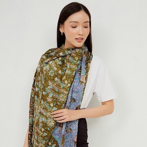 Jual Selendang Sutra Tulis 07 | Shopee Indonesia