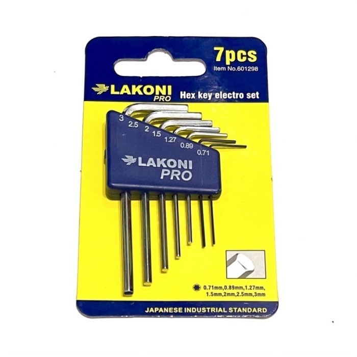 Jual JETJO TOOLS Kunci L Electro Hex Key Mini Set 7 in 1 Cocok Untuk ...