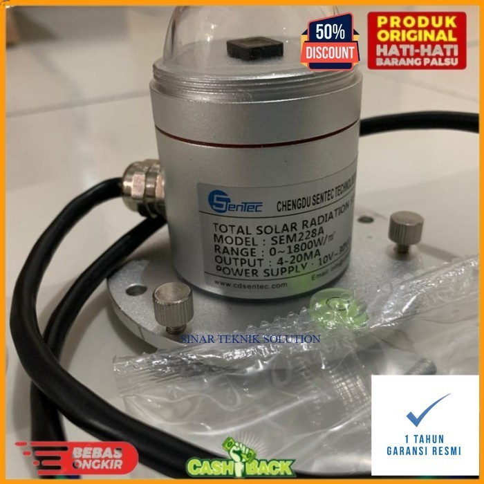 Jual Sentec sem228 solar light radiation meter 4-20mA silicone pyranometer | Shopee Indonesia