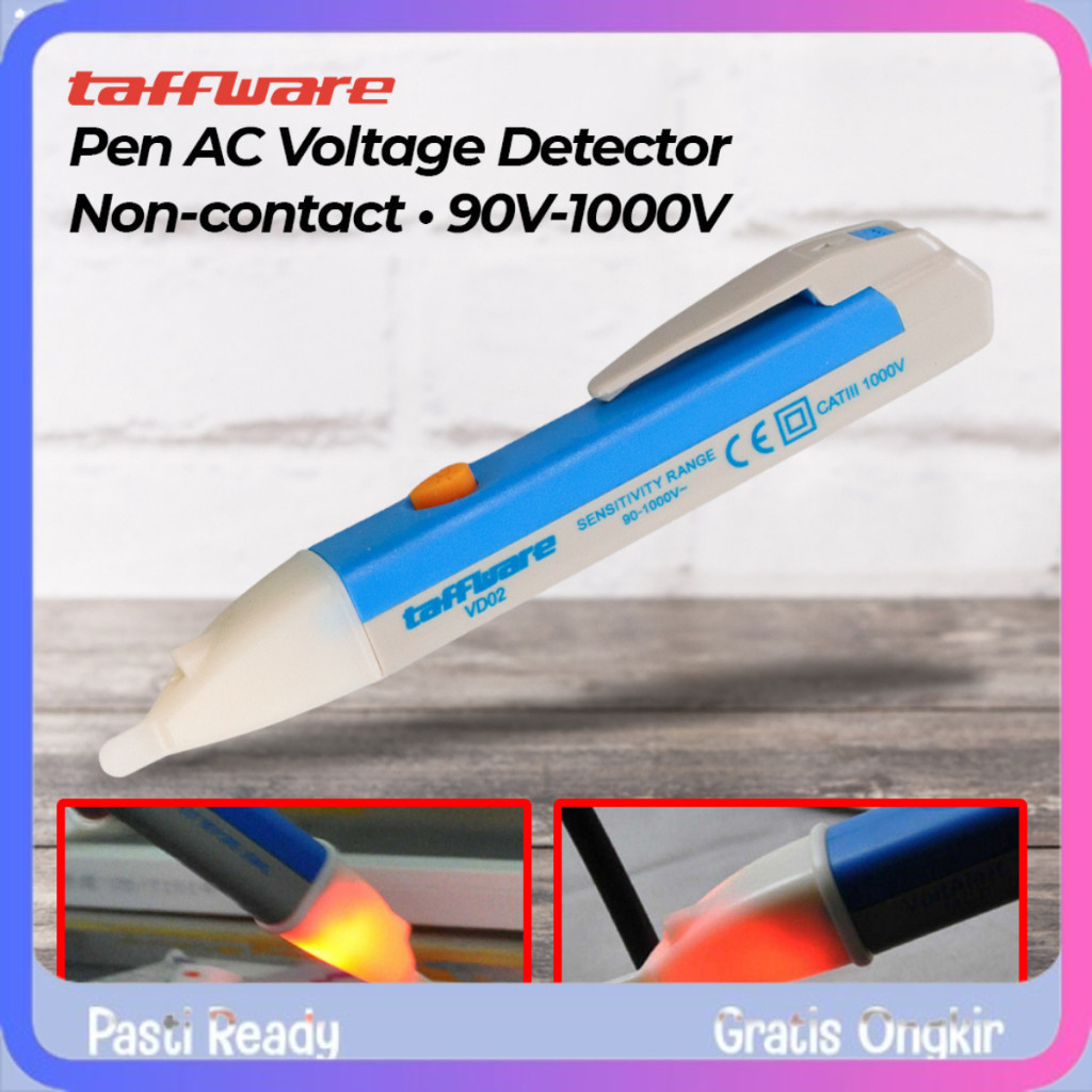Jual TESPEN Test Pen Taffware Pen Non-contact AC Voltage Alert Detector ...