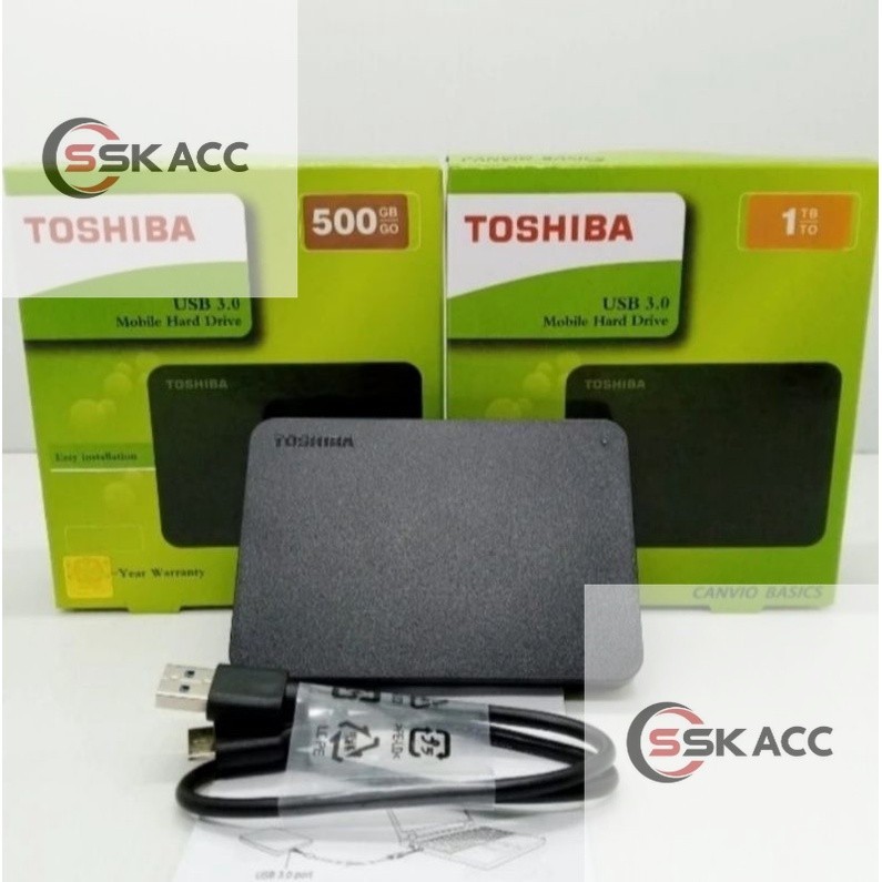Jual HARDISK EKSTERNAL 1TB TOSHIBA 500GB USB 3.0 HARDISK EXTERNAL | Shopee Indonesia