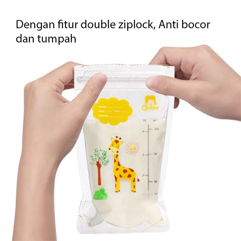 Jual MT KANTONG ASI BREASTMILK STORAGE ZIPPER 120ml Plastik SUSU ...