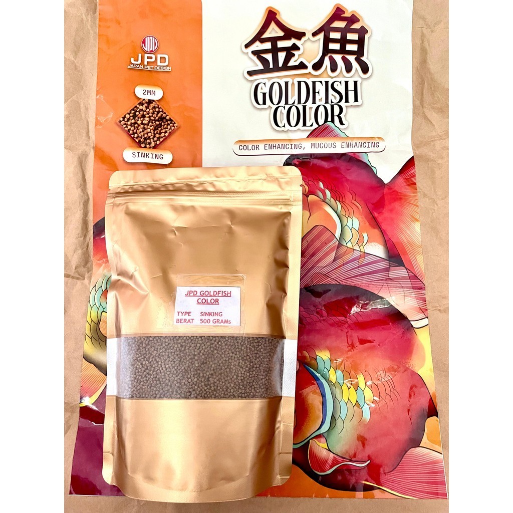 Jual Pelet ikan koki JPD GOLDFISH COLOR untuk Meningkatkan Warna 500GR ...