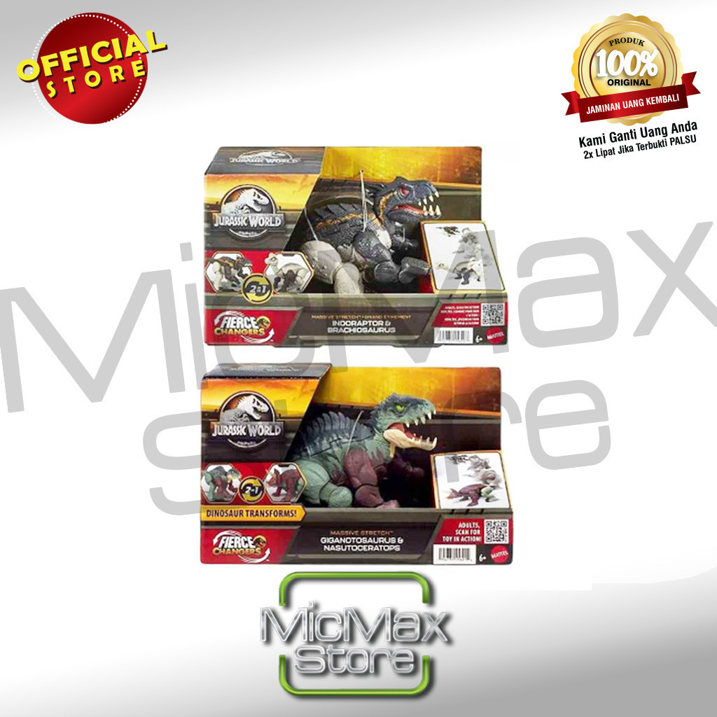 Jual Jurassic World Massive Stretch Fierce Changers Transforming ...