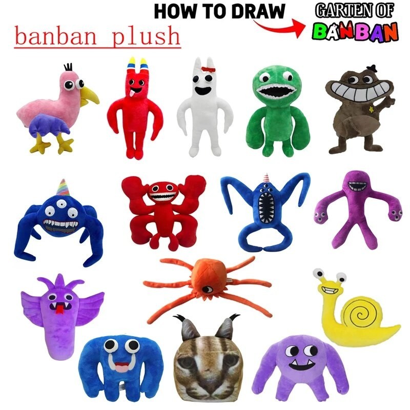 Jual Floppa Plush Toys Garten Of Banban Plush Toy Cute Soft Stuffed ...