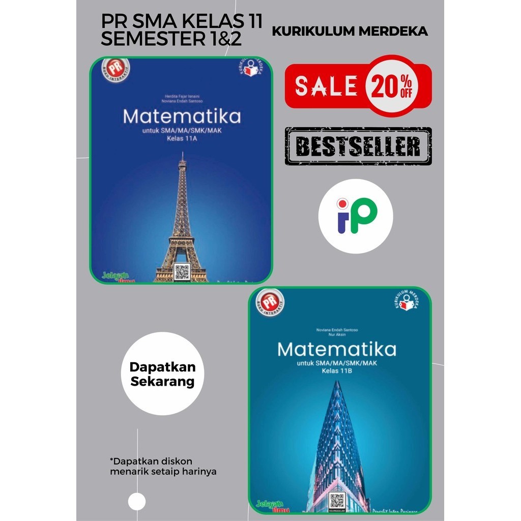 Jual Buku Pr/Lks Matematika Wajib Kelas 11/XI SMA/Ma Semester 1&2 Kurikulum Merdeka Intan ...