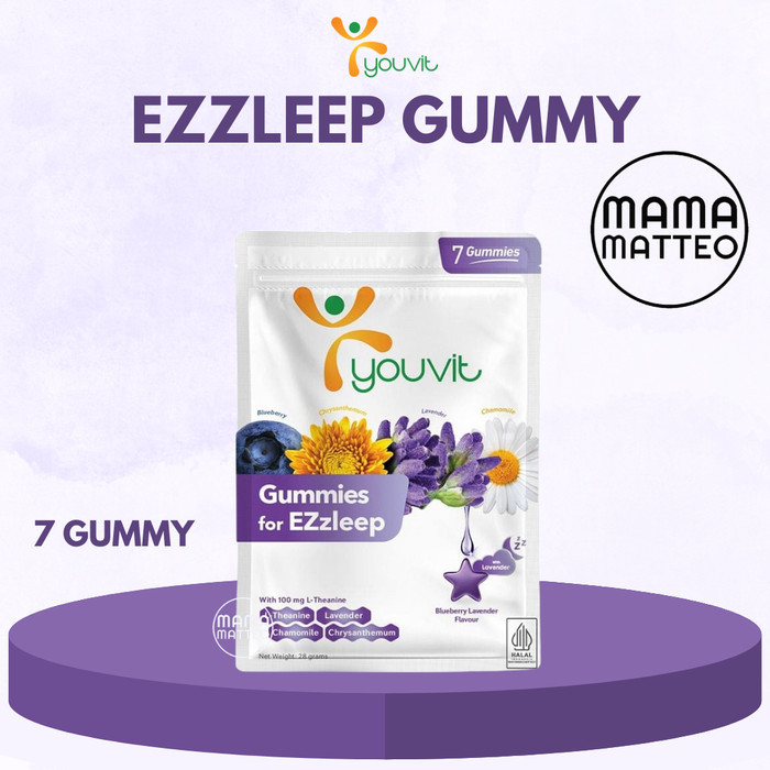 Jual YOUVIT EzZleep Gummy / Bantu Tidur Nyenyak Gummy Sleep L-Theanine ...