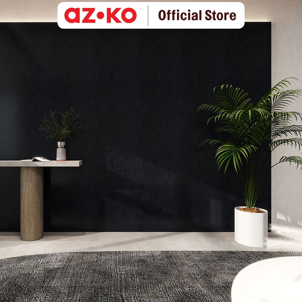 Jual AZKO Maxbuilt 120X60X3 cm Panel Dinding Pu Motif Stone - Hitam ...