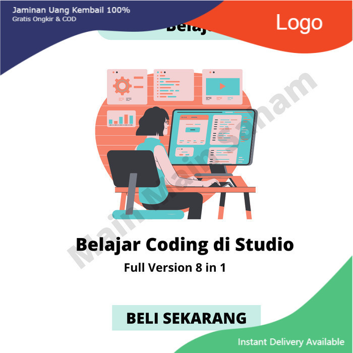 Jual Buku Coding Studio Paket Lengkap Kursus Komputer 8 in 1 | Shopee ...