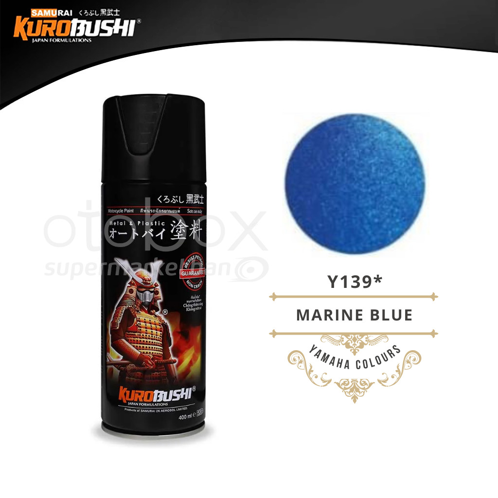 Jual Samurai Paint Y139* MARINE BLUE Pilok Pilox Cat Semprot Aerosol ...