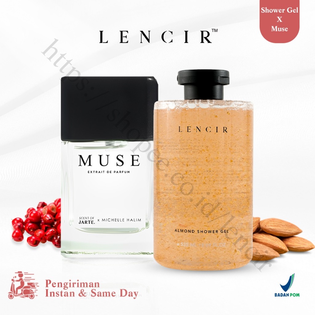 Jual Bundling Lencir Almond Shower Gel & MUSE Scent of Jarte parfum x ...