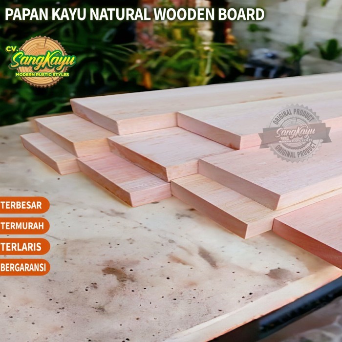 Jual Papan kayu 150x35x1,5cm Wooden board bahan meja kayu - 60 cm, 15 ...