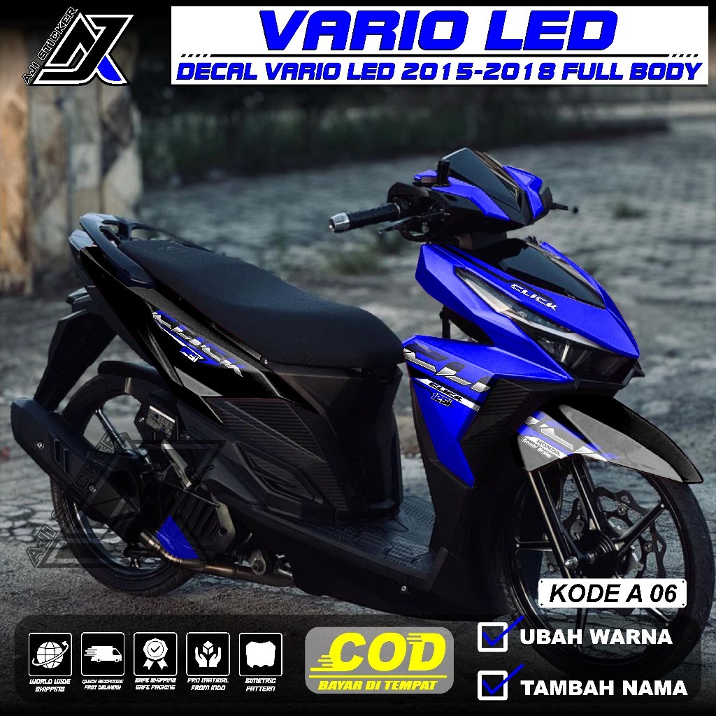 Jual (COD) Decal Vario led old Full Body - Decal Vario led 125 ...