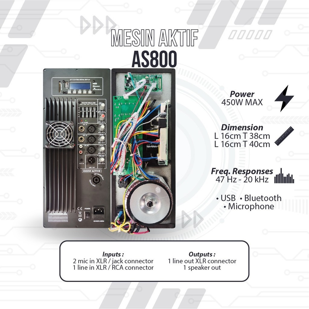 Jual Mesin Aktif Audio Seven AS 800 Original | Shopee Indonesia