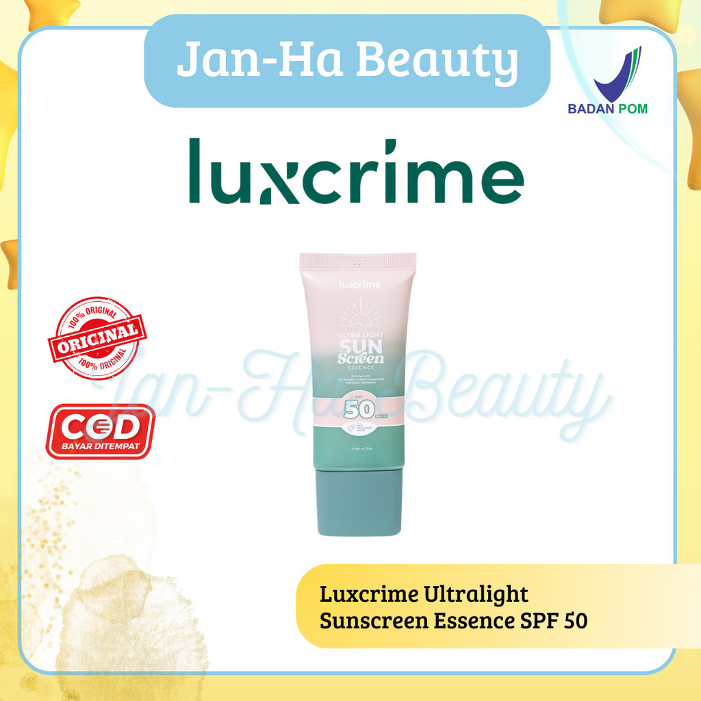 Jual Luxcrime Ultra Light Sunscreen Essence SPF 50 PA++++ | Shopee Indonesia