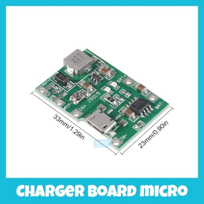 Jual Charger Board 3.7V 4.2V Battery 18650 TP4056 DC-DC Step Up Module ...