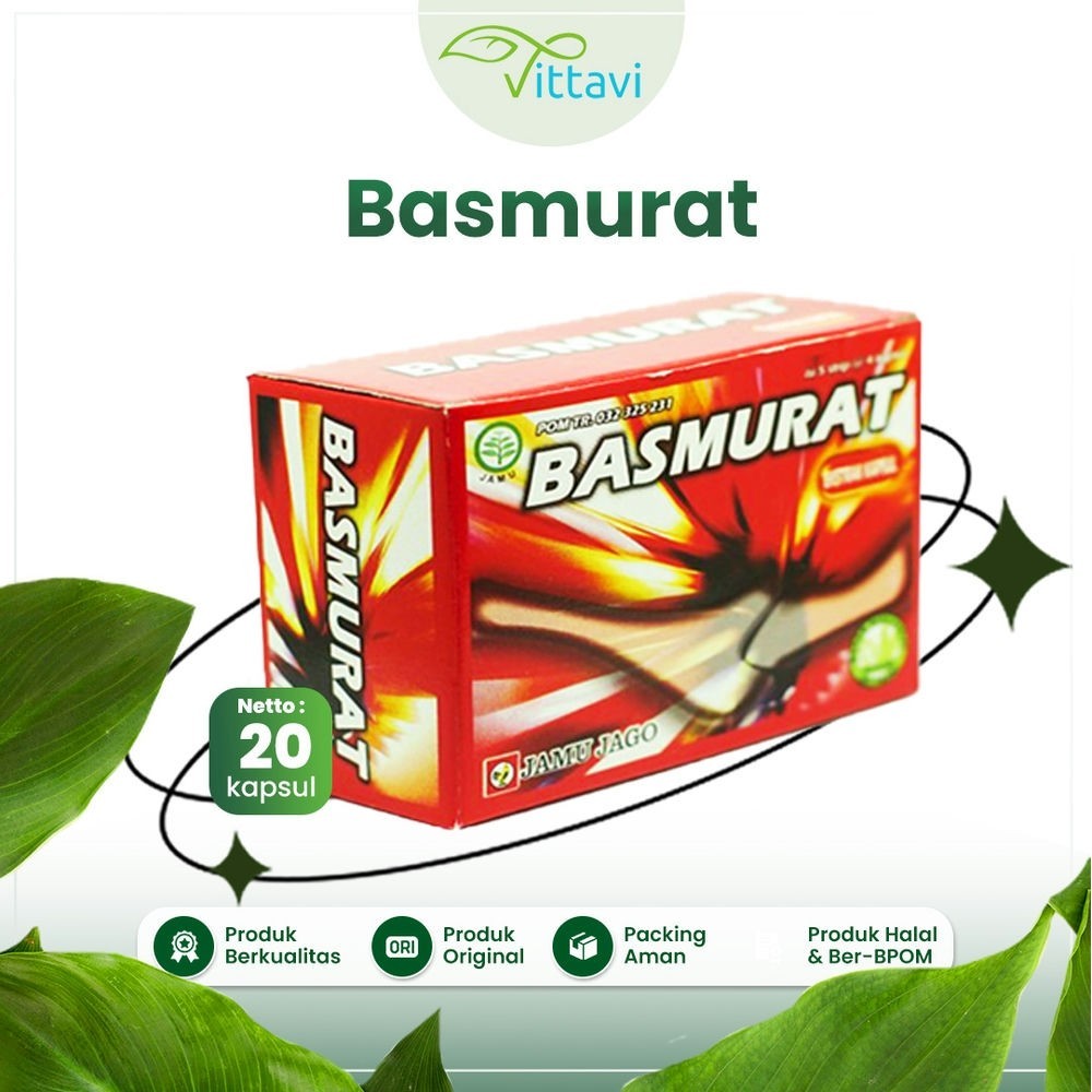 Jual Kapsul Basmurat Cap Jago- Obat Herbal Asam Urat Pegal Encok Linu ...