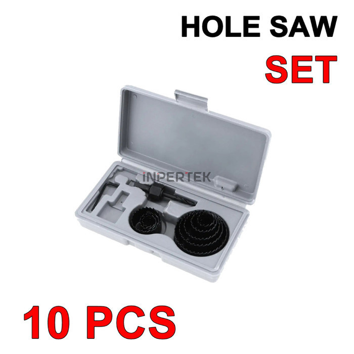 Jual Hole Saw Set 13pcs Holesaw Alat Pelubang 13 pcs Papan Bor Plat ...