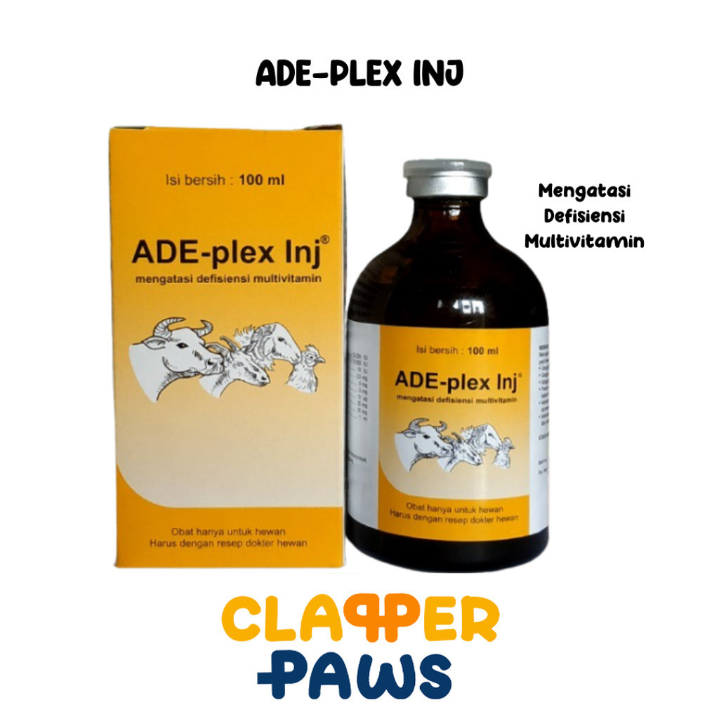 Jual ADE-plex Inj 100ml - Vitamin Defisiensi Sapi Kambing Domba Ayam ...