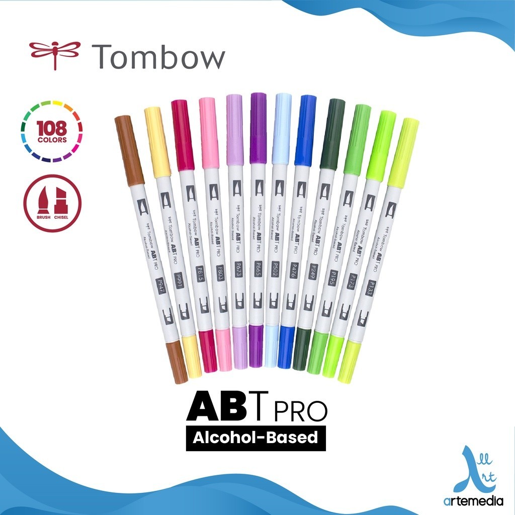 Jual Tombow ABT PRO Dual Brush Pen Art Marker Alcohol Based Dye Ink - 01/03 | Shopee Indonesia