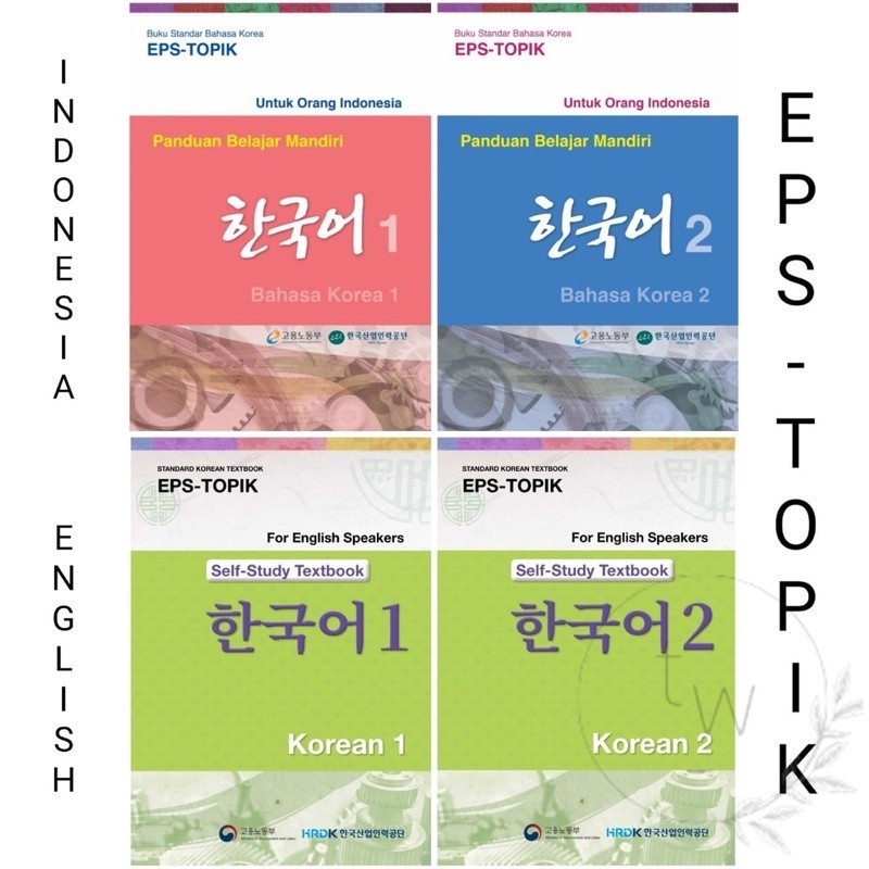 Jual BUKU FISIK EPS TOPIK 1 & 2 + AUDIO - Buku Standar Bahasa Korea untuk Orang Indonesia ...