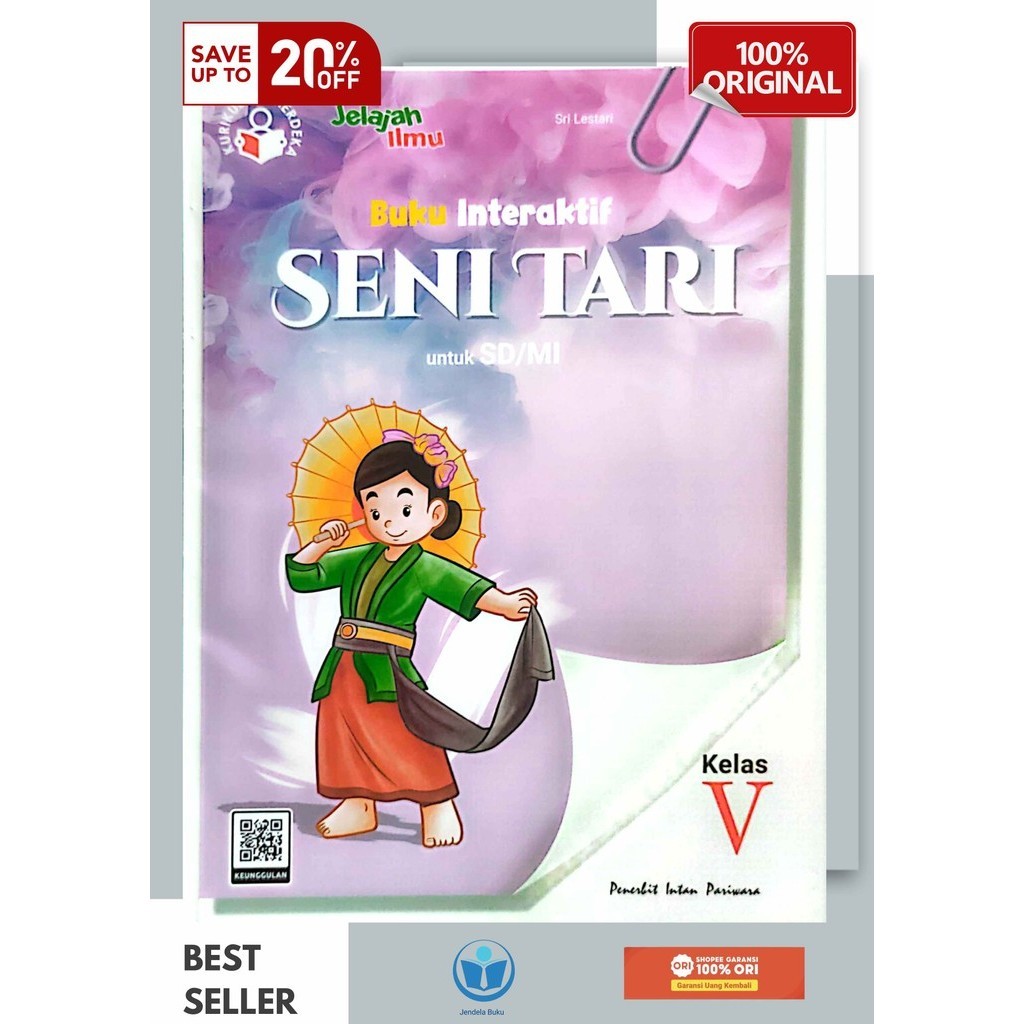 Jual Buku Paket Interaktif Seni Tari SD Kelas 5 Kurikulum Merdeka Intan pariwara Tahun 2024 ...