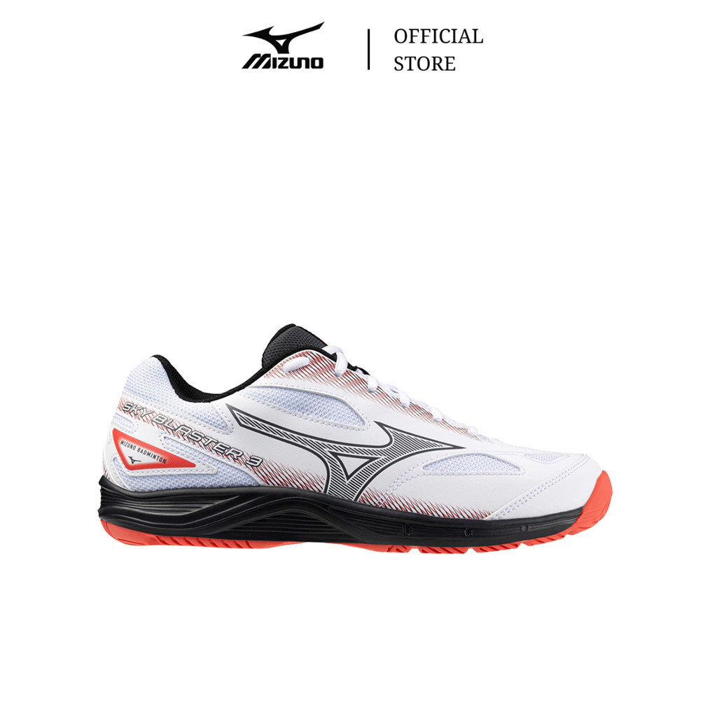 Jual MIZUNO SEPATU BADMINTON SKY BLASTER 3 WHITE BLACK CAYENNE MIZ71GA234503 Shopee Indonesia