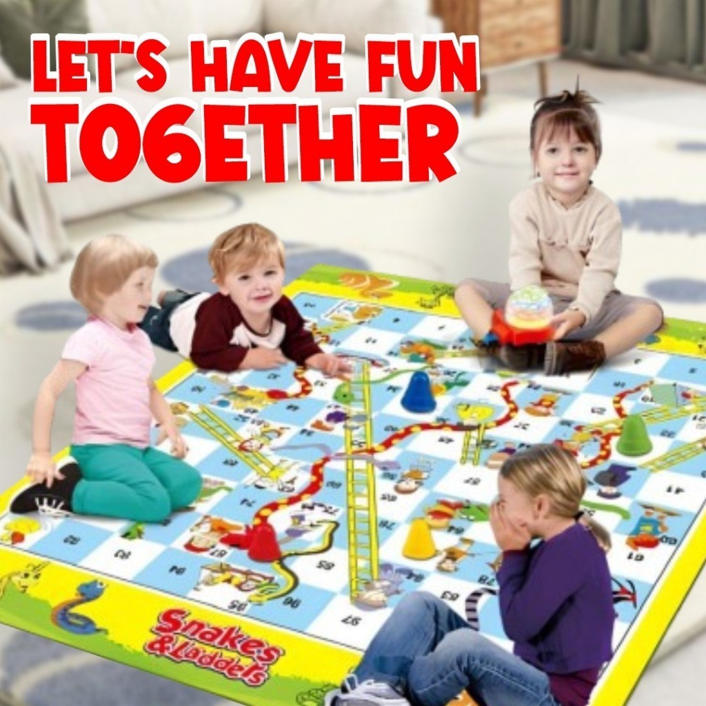 Jual Mainan Anak Ular Tangga Besar Ular Tangga Jumbo Board Game Ular ...