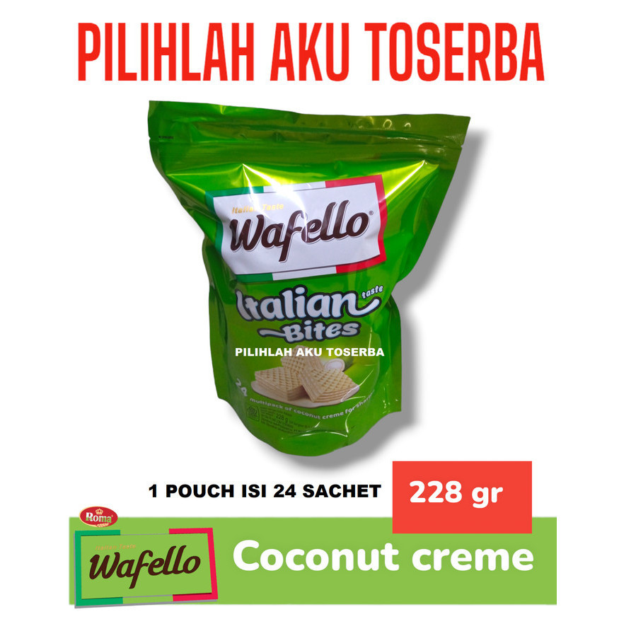 Jual Wafello BITES Coconut Creme POUCH Big Pack - ( HARGA PER POUCH ...