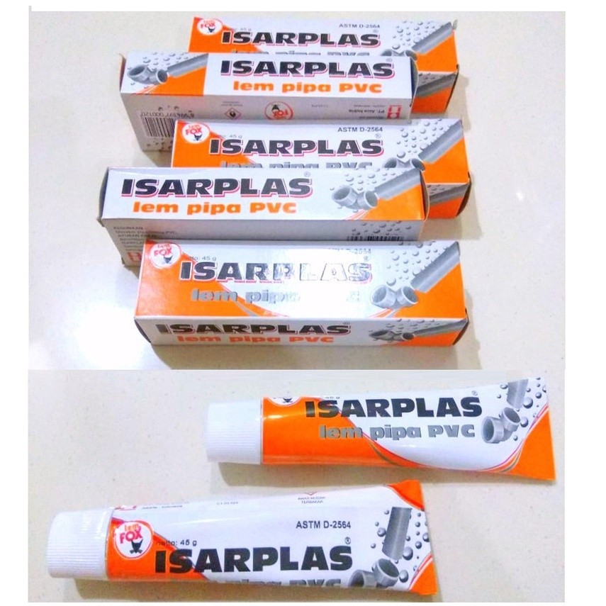 Jual Lem Pipa Pvc Lem Paralon ISARPLAS TUBE Lem Pralon PVC 45 gr | Shopee Indonesia