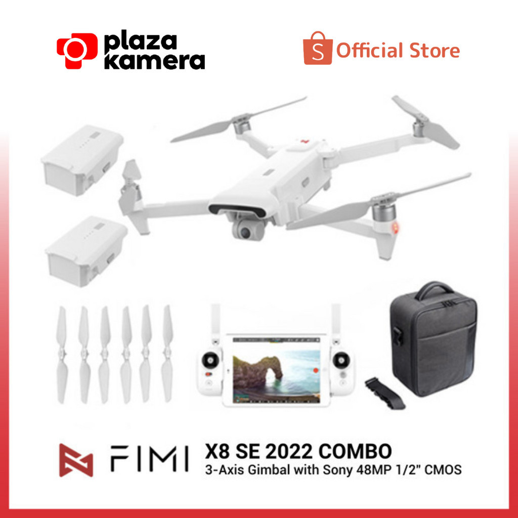 Jual FIMI X8 SE 2022 Drone RC 10KM 48MP 4K 3-Axis Gimbal Camera GPS | Shopee Indonesia