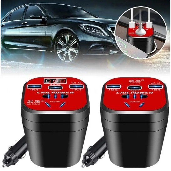 Jual Inverter Mobil Inverter Listrik Mobil Car Power Inverter 200W 12V ...