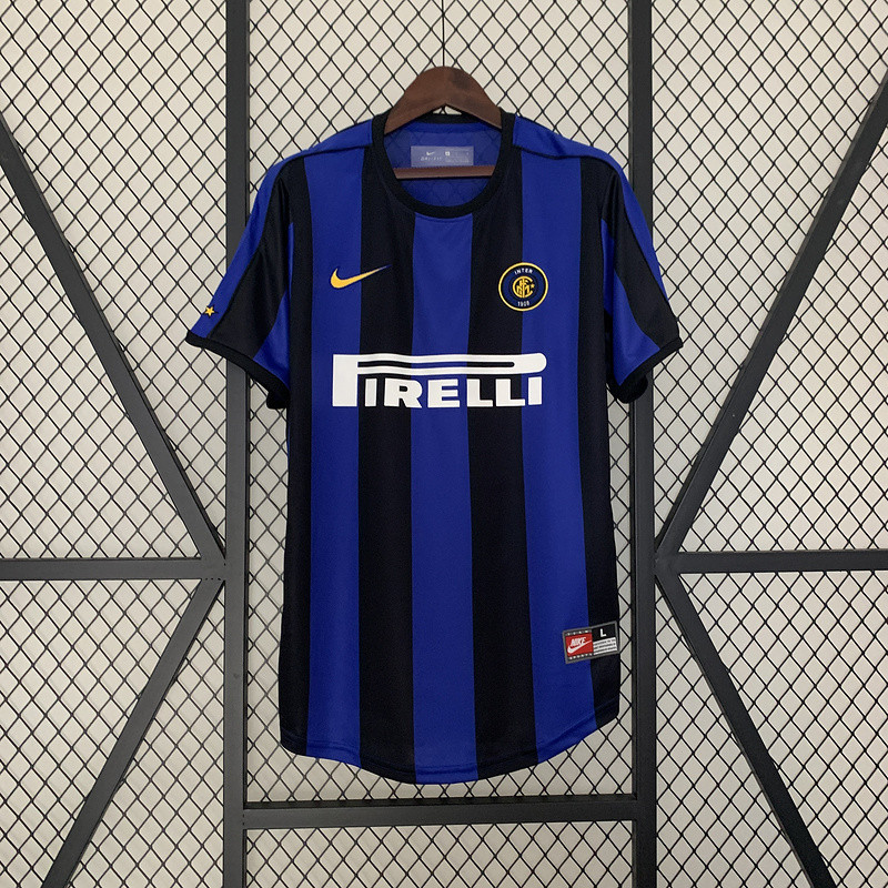 Jual Jersey Retro Inter Milan 99/00 Home a090 T shirt pria | Shopee ...