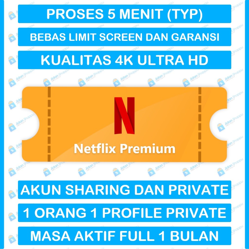 Jual [NFX] NETFLX 1 BULAN TANPA VPN ANTI ON HOLD FULL GARANSI | Shopee Indonesia