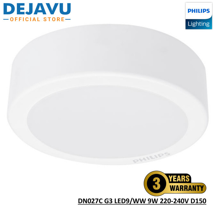 Jual Lampu Downlight Philips DN027C G3 LED9/WW 9W 220-240V D150 - NW CW | Shopee Indonesia