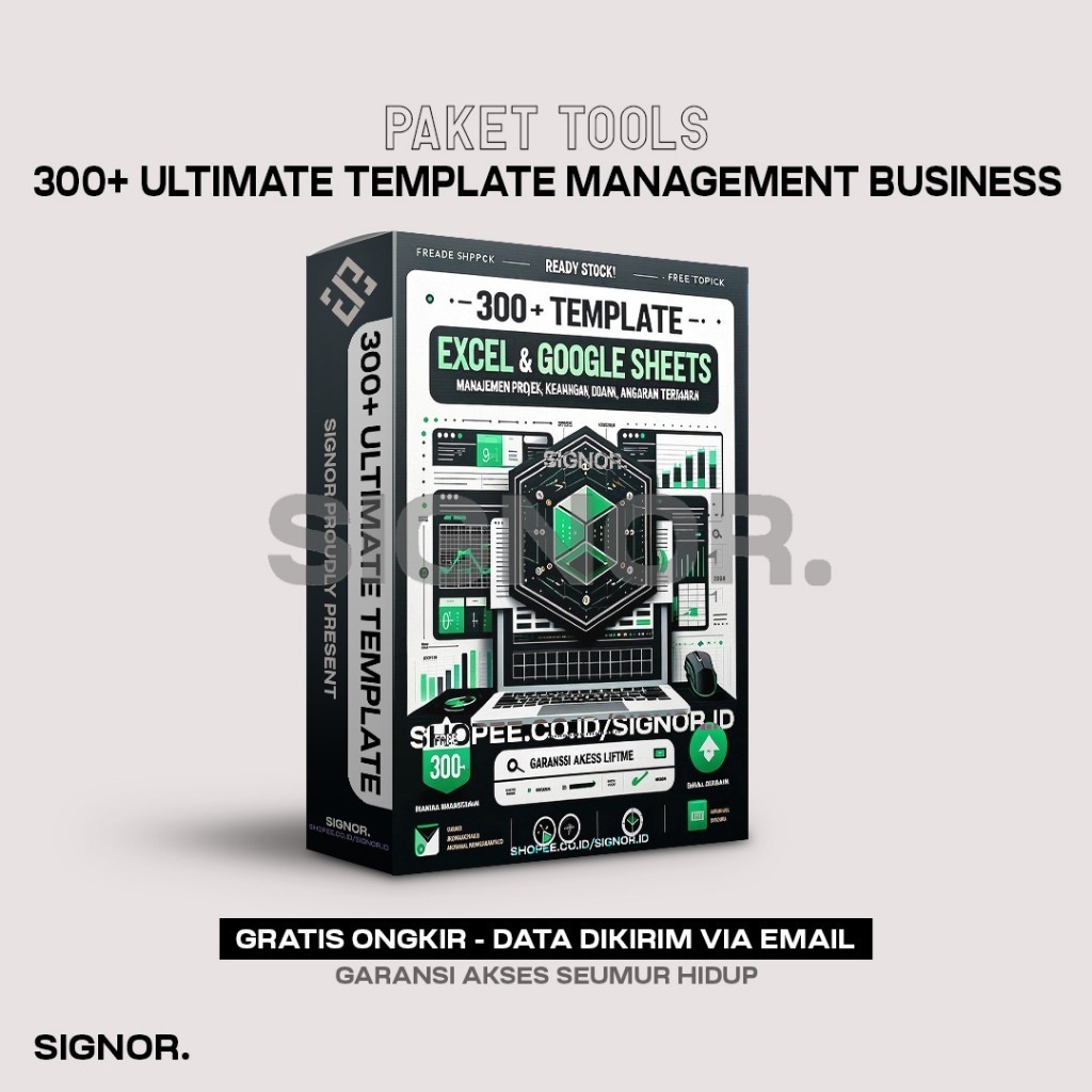 Jual [T8016] 300+ Ultimate Template Dashboard Excel - Business Manajemen, Proyek, Keuangan ...