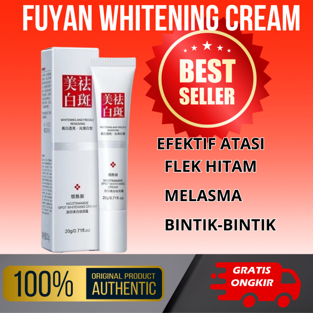 Jual FUYAN Nicotinamide Spot Whitening Cream - Fu Yan Whitening and Freckle Removing - Andorheal ...