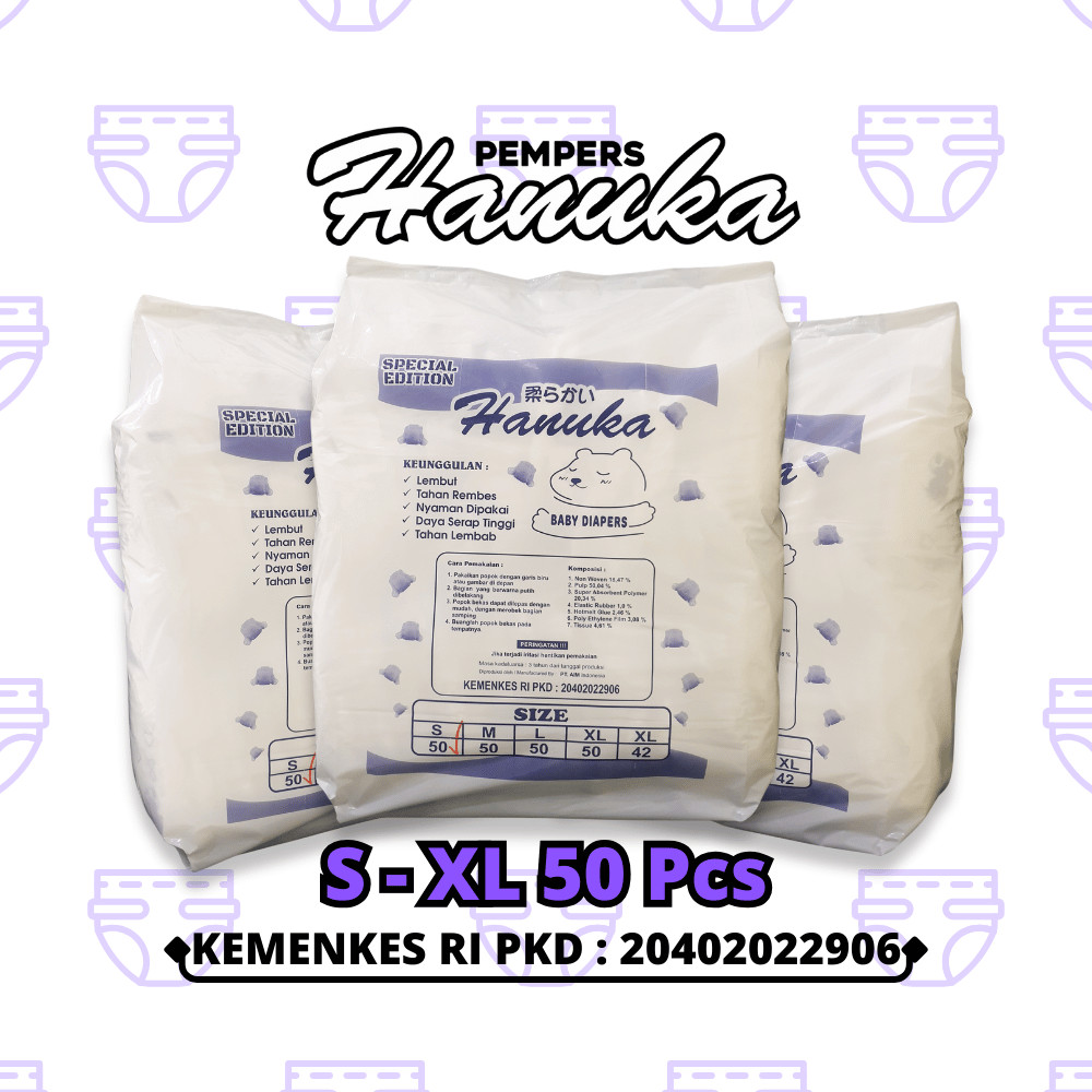 Jual [Stl pempers] [50 PCS] BABY DIAPERS/PEMPERS HANUKA PANTS | Shopee ...