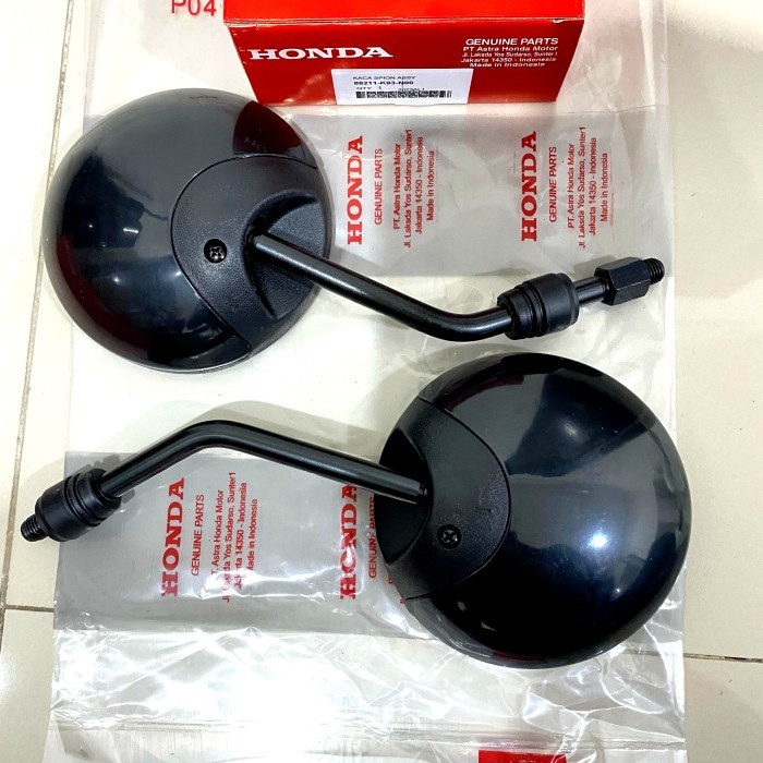 Jual SPION MOTOR SCOOPY HITAM KACA CEMBUNG 1 SET KIRI KANAN SEPASANG ...
