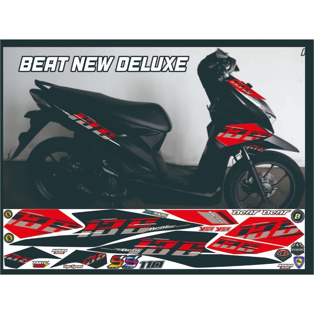 Jual STIKER TERLARIS Stiker Decal Striping terlaris motor honda beat ...